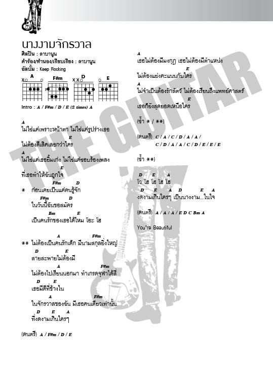 นางงามจักรวาล : Labanoon (คอร์ดเพลง) – The Guitar Mag