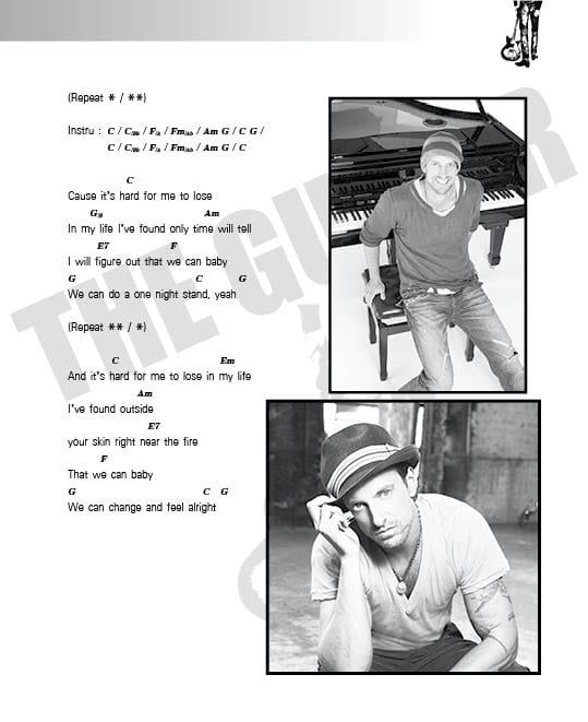 Free Loop : Daniel Powter (คอร์ดเพลง) – The Guitar Mag